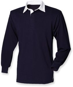 Front Row FR100 - Polo Rugby Homme 100% Coton - Bleu Royal | Wordans France